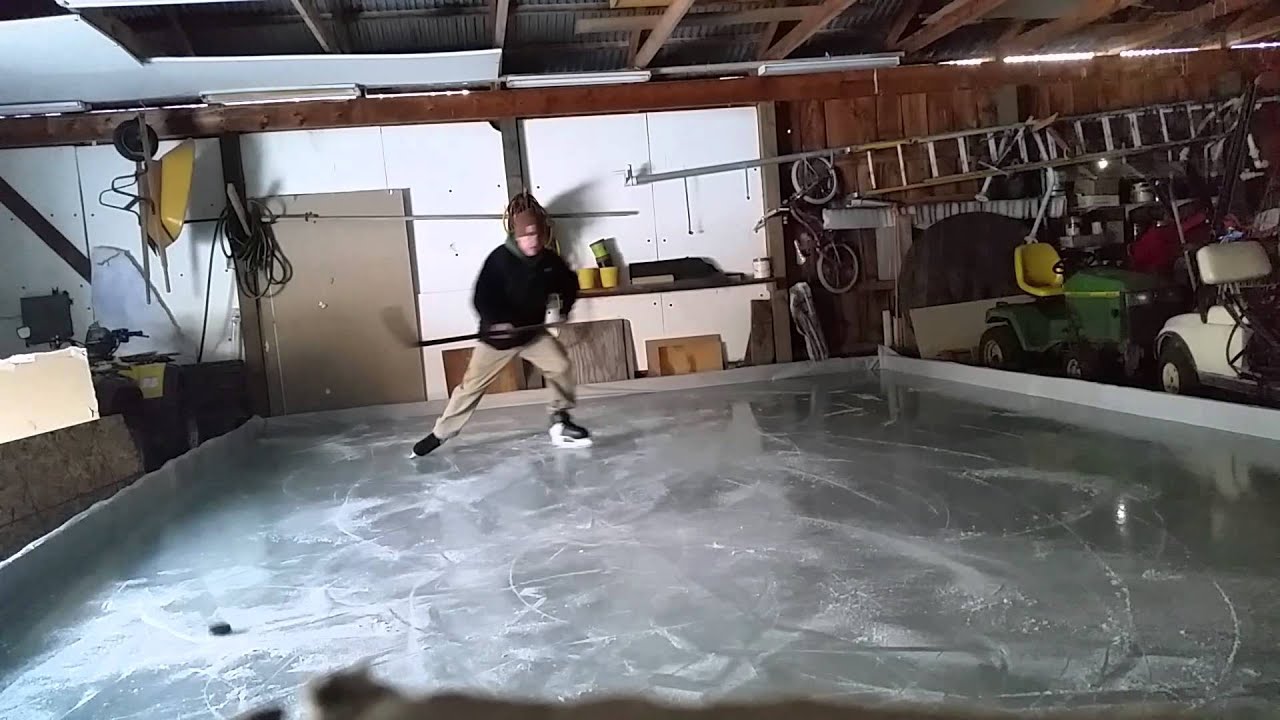 Barn Ice Rink 2015 - YouTube