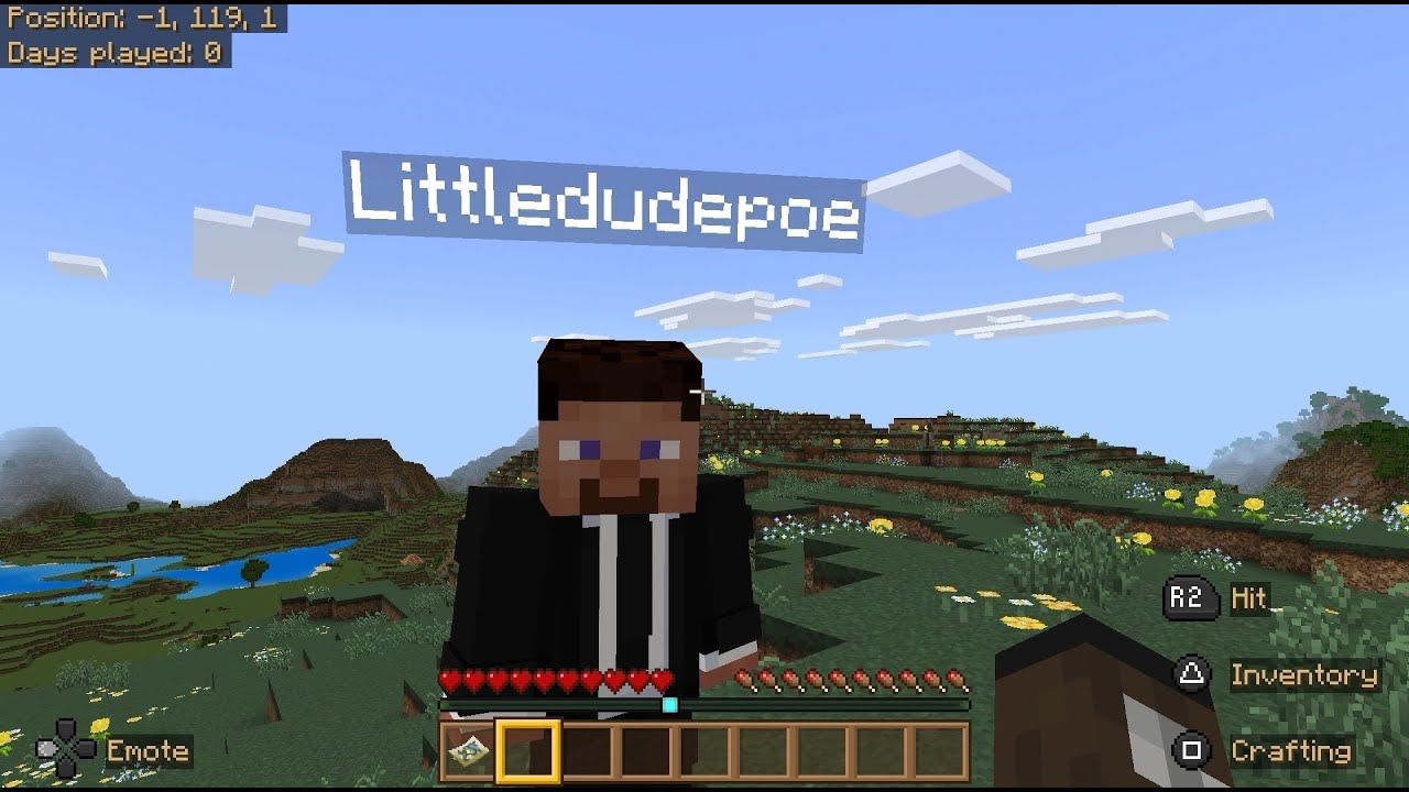 Minecraft With Nephew Little Dude Poe - YouTube