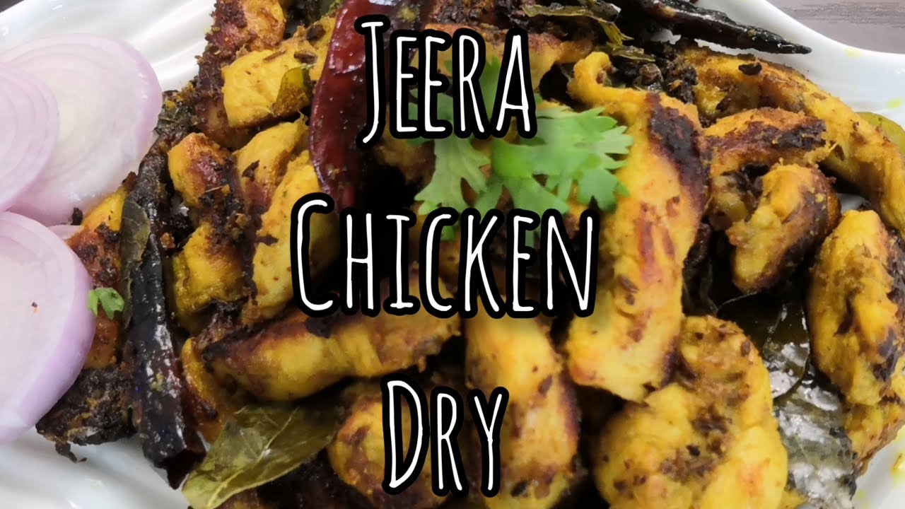 Jeera Chicken Dry - No Deep Fry Chicken Starter - Cumin Chicken Dry ...