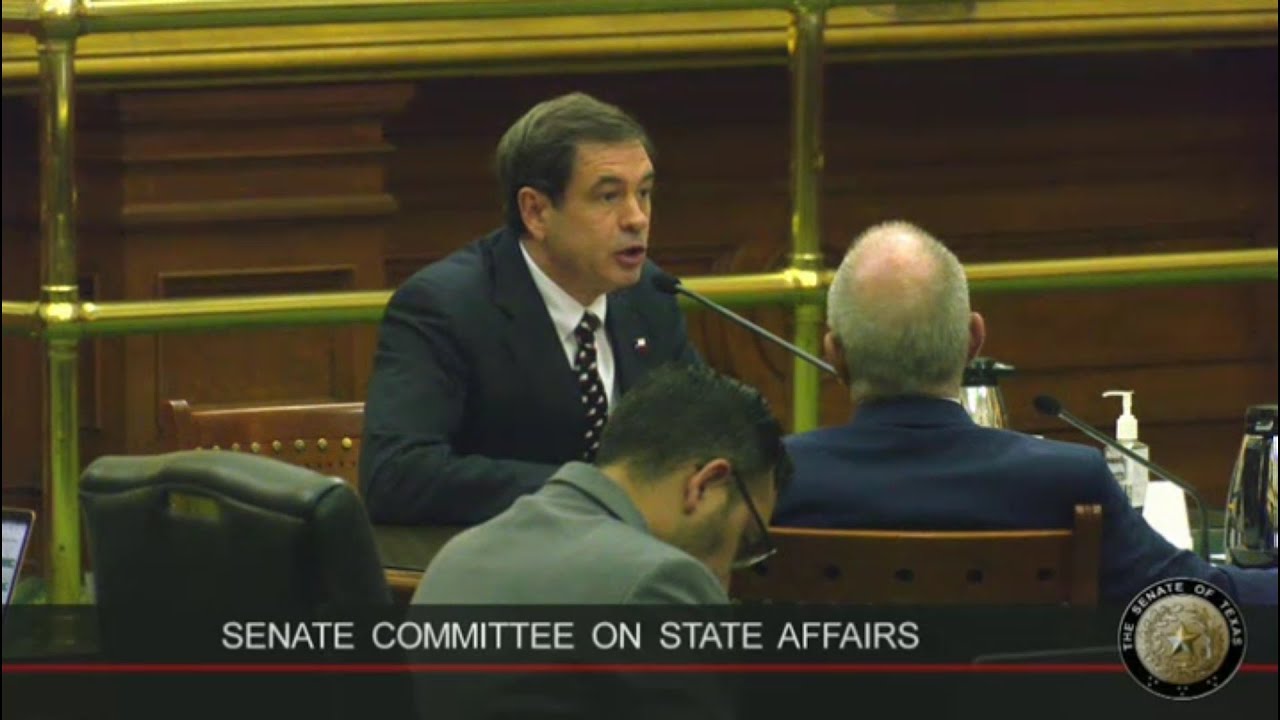 Tom Glass to Texas Senate State Affairs on SB 51 Oct 14, 2021 - YouTube