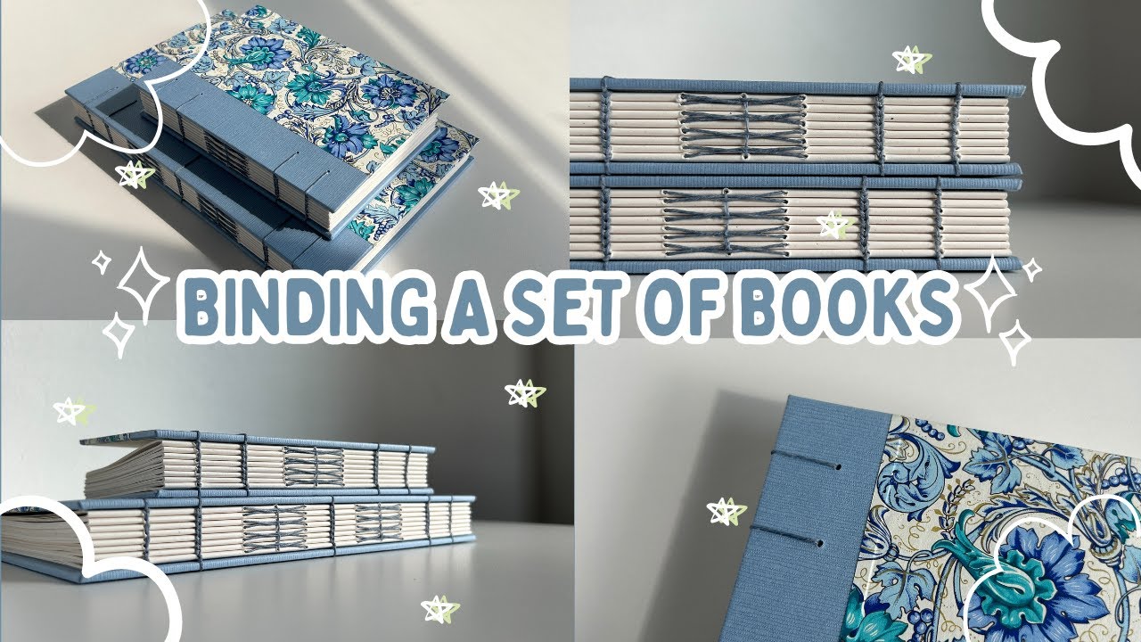 Make a set of books with me listen to the sounds of bookbinding with ...
