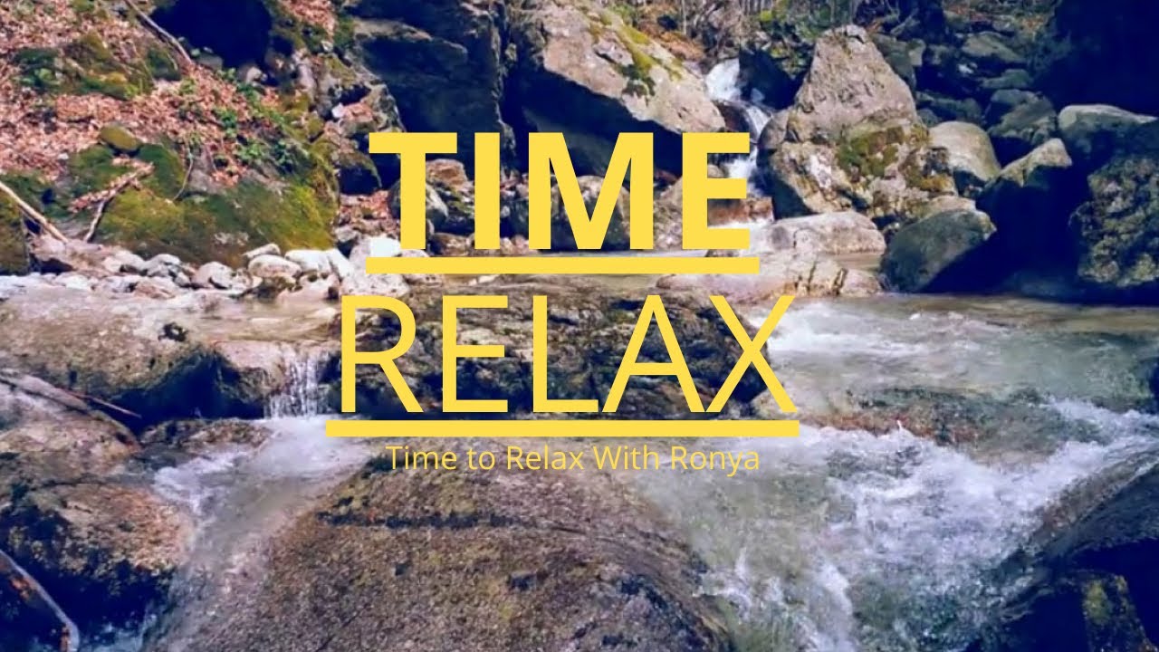 Time to Relax - Mountain Stream.Forest Stream. Flowing Water.White ...