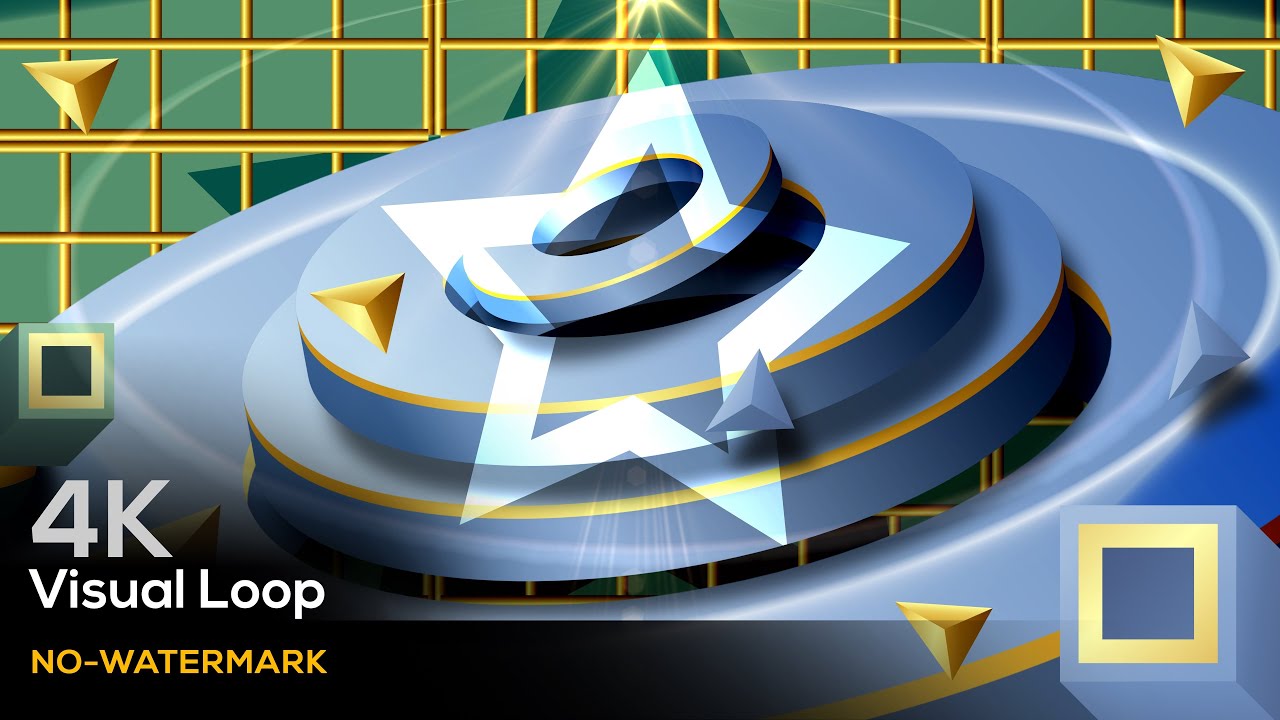 4K VISUAL LOOP ANIMATION (VJ LOOP) - 3D GEOMETRI - PART 1 - YouTube