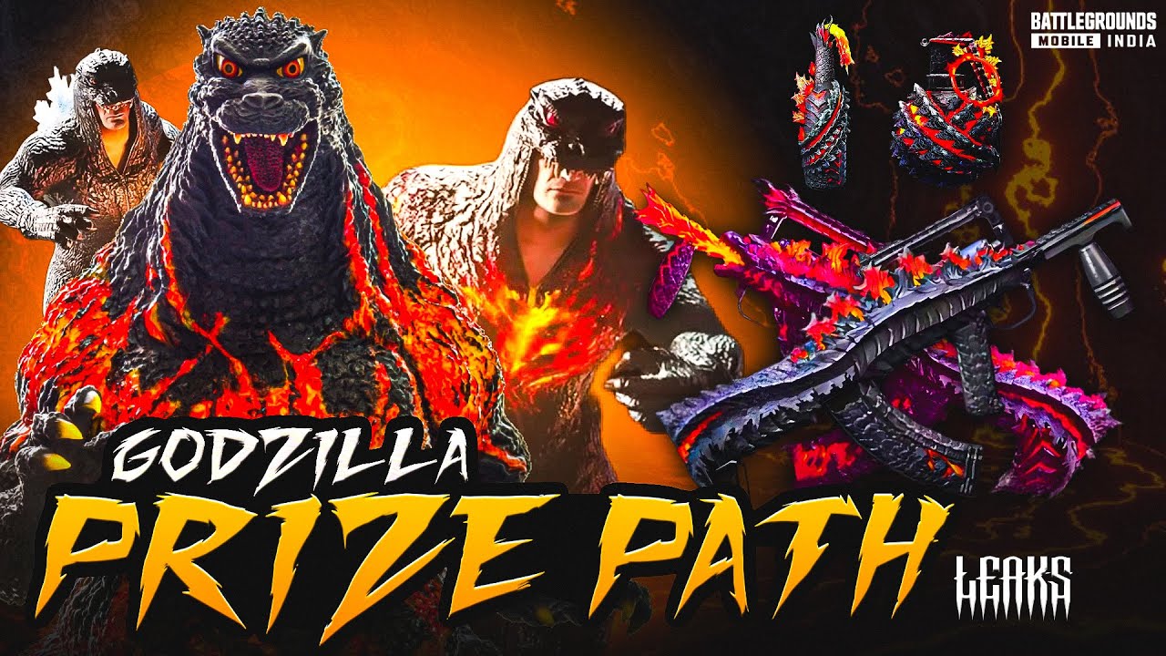 BGMI x GODZILLA PRIZE PATH ALL UPCOMING ITEM LEAKS | FREE GODZILLA ...