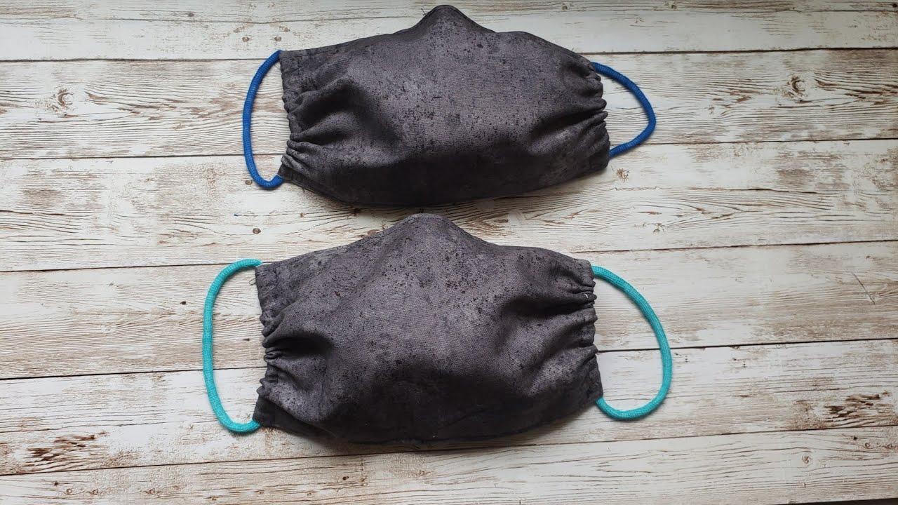 How to Sew: Easy Adult-Sized Face Mask - YouTube