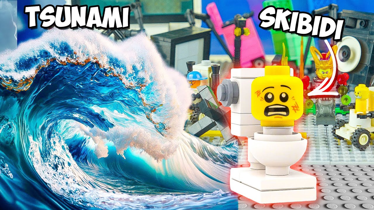LEGO SKIBIDI TOILET VS. TSUNAMI - Wave Machine Experiment - YouTube