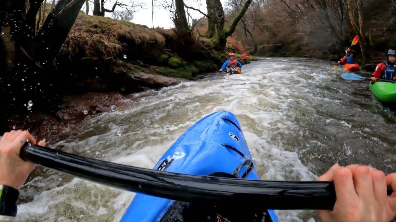 Ditch run of the Afon Tarell - kayaking - YouTube