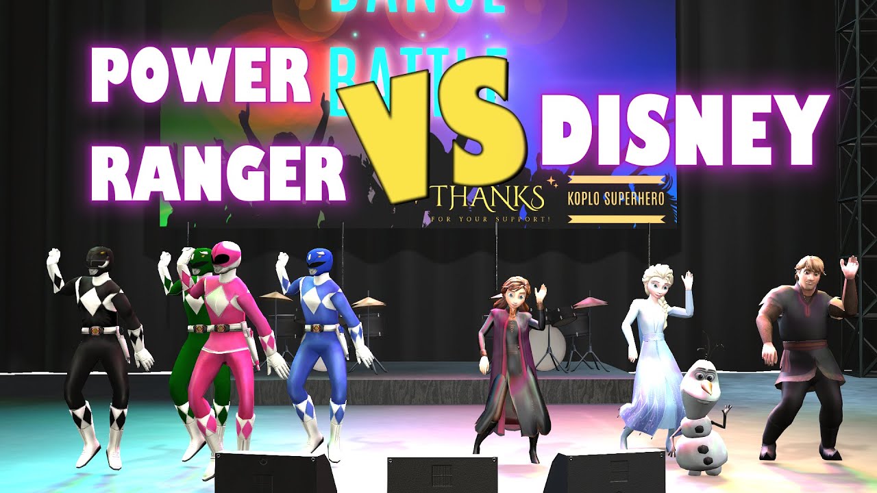 DANCE BATTLE - Disney VS Power Ranger - YouTube