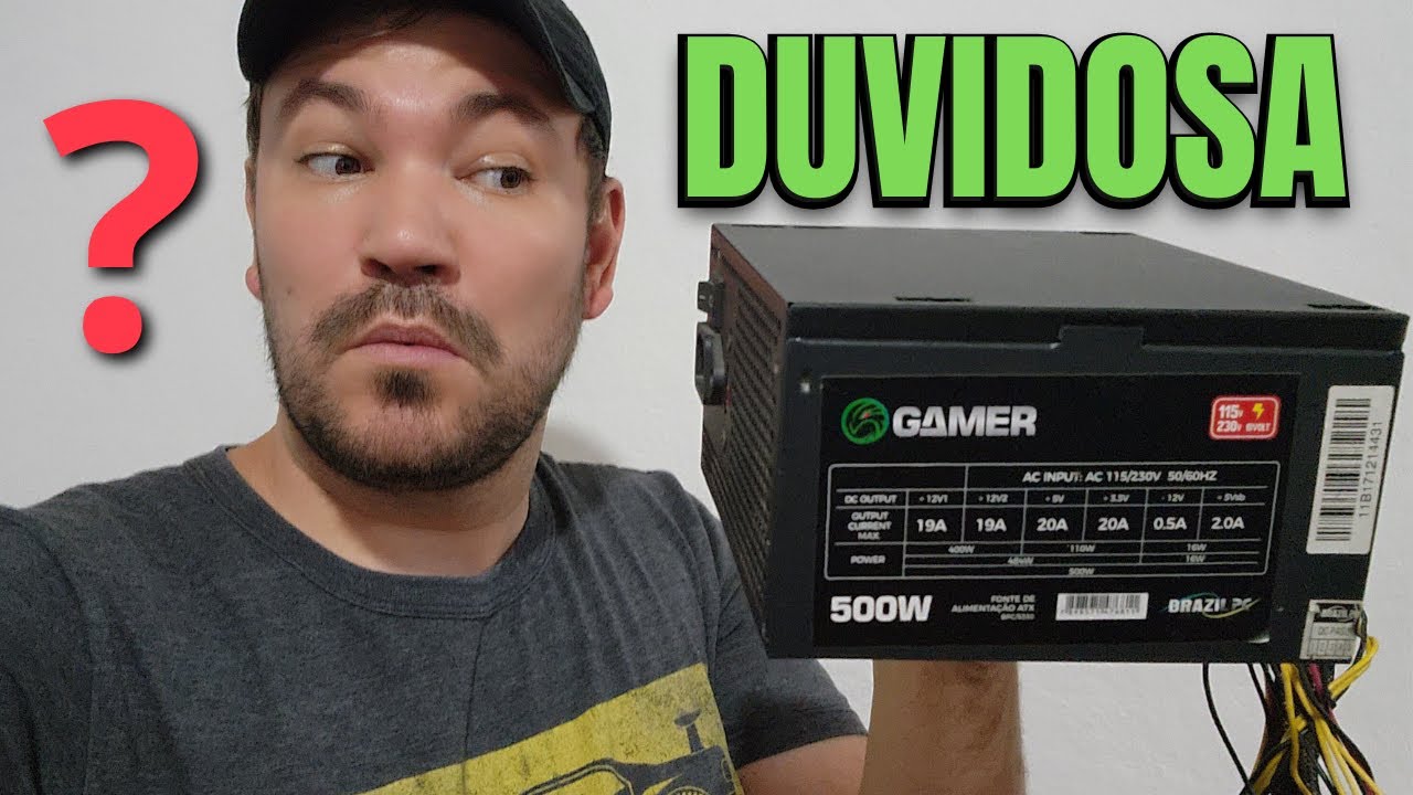 A Famosa Fonte Bomba Brazil PC 500W Gamer - YouTube
