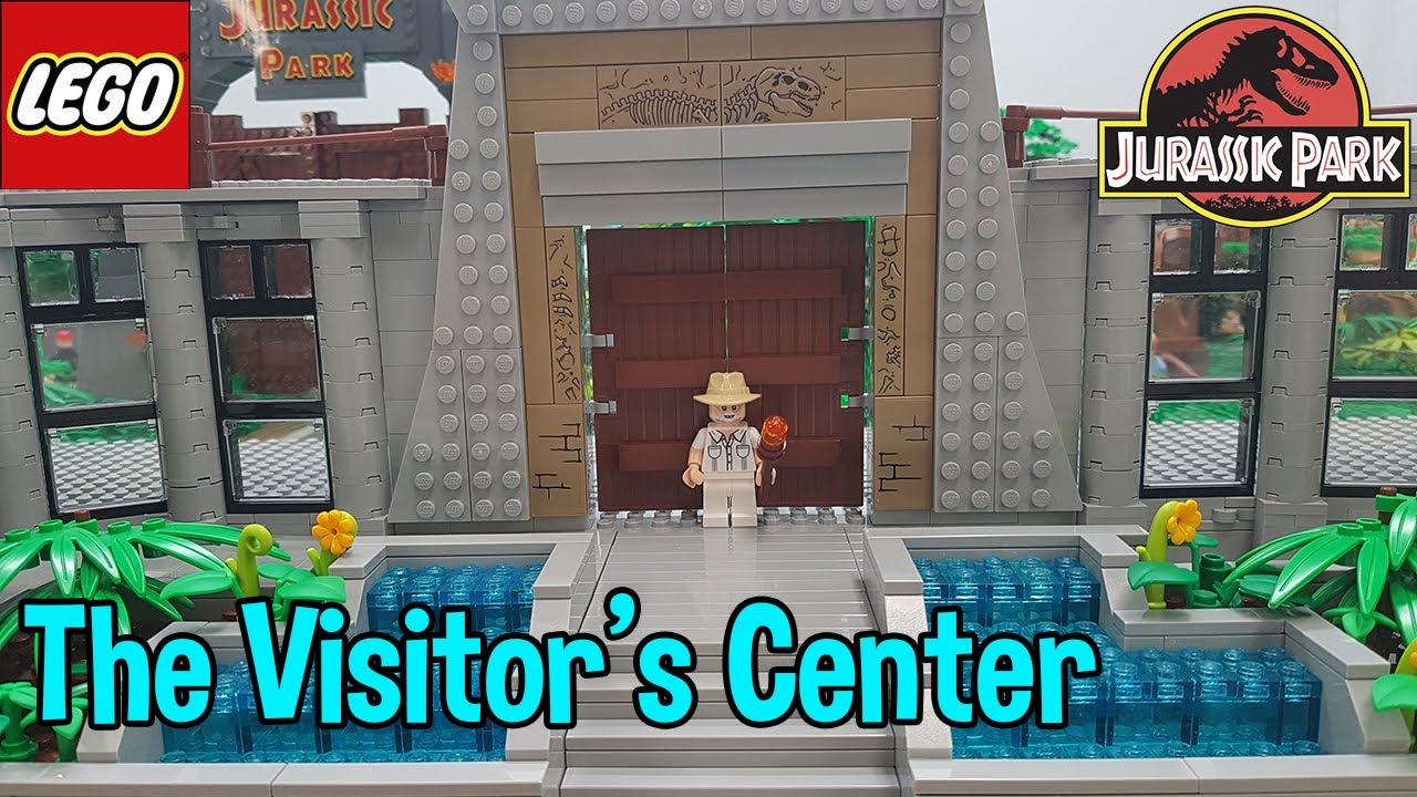 Building Jurassic Park in LEGO! | 4K! | Part 8: Visitor Center Entrance ...