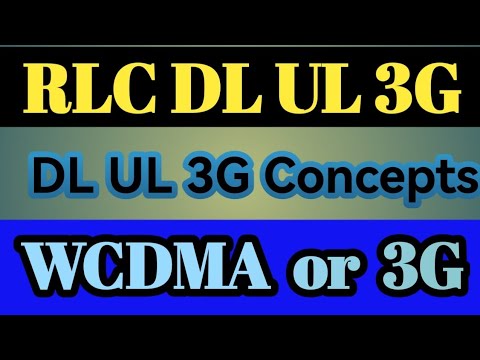 What is WCDMA RLC throughput DL & UL - YouTube