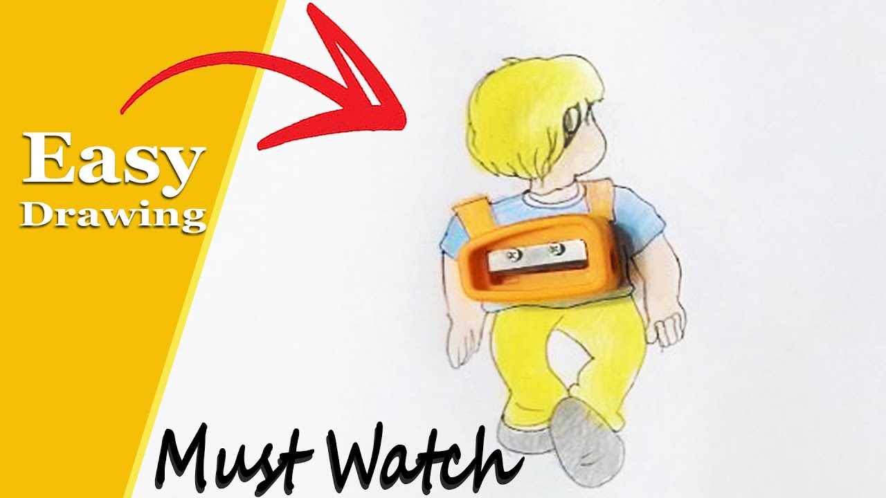 How to draw in just few minutes | Easy Drawing Tutorial - YouTube