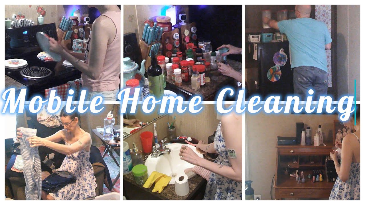 WHOLE HOUSE CLEAN WITH ME 3 DAYS OF CLEANING MOBILE HOME CLEANING - YouTube