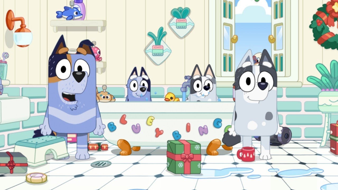 Bluey: Shower/Bath before Christmas 07 - YouTube