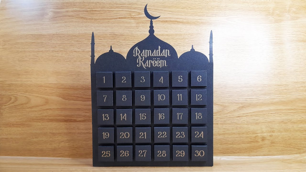 SVG file to create Ramadan 30-Day Countdown Calendar, Cricut ...