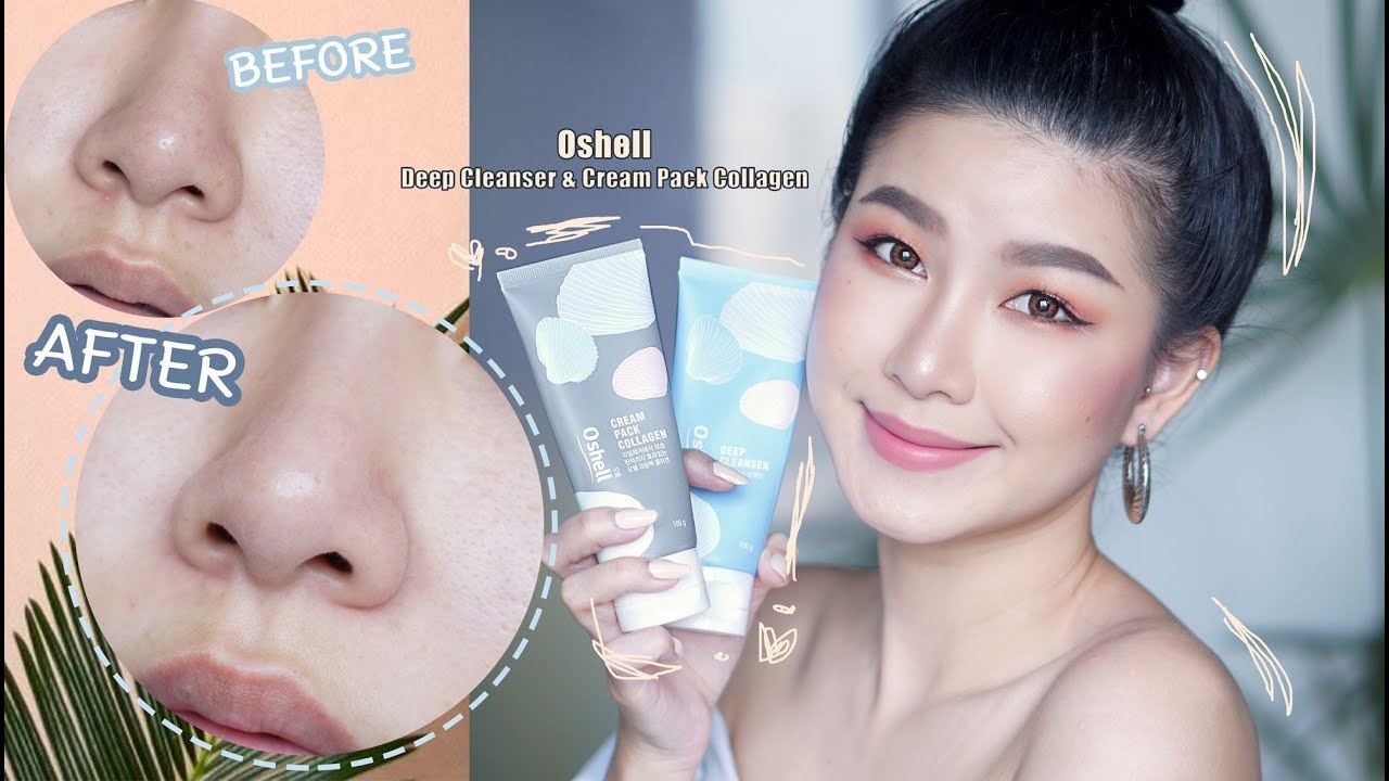 ลองโฟมล้างหน้าเกาหลีสิวหายไม่จกตา Oshell Deep Cleanser & Cream Pack ...
