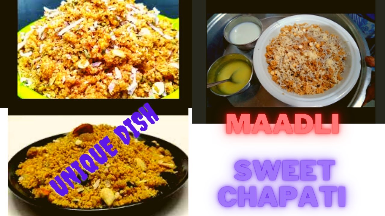 Madli/sweet Chapati A unique dish of north Karnataka - YouTube
