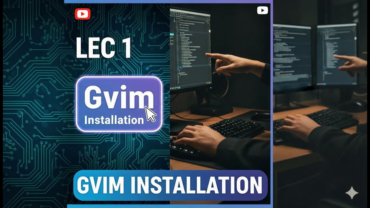 GVim Installation, Setup, and Basic Commands Tutorial For Beginners in hindi - YouTube