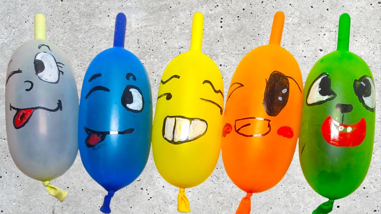 Making GLOSSY Slime with Funny Balloons - Satisfying Slime video #5 ...