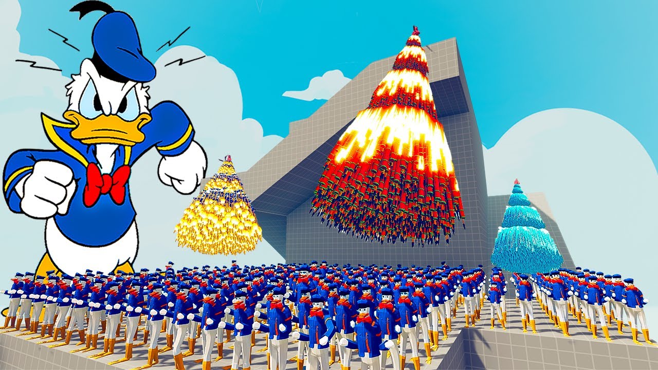 200x DONALD DUCK vs 4x EVERY GOD - Totally Accurate Battle Simulator ...