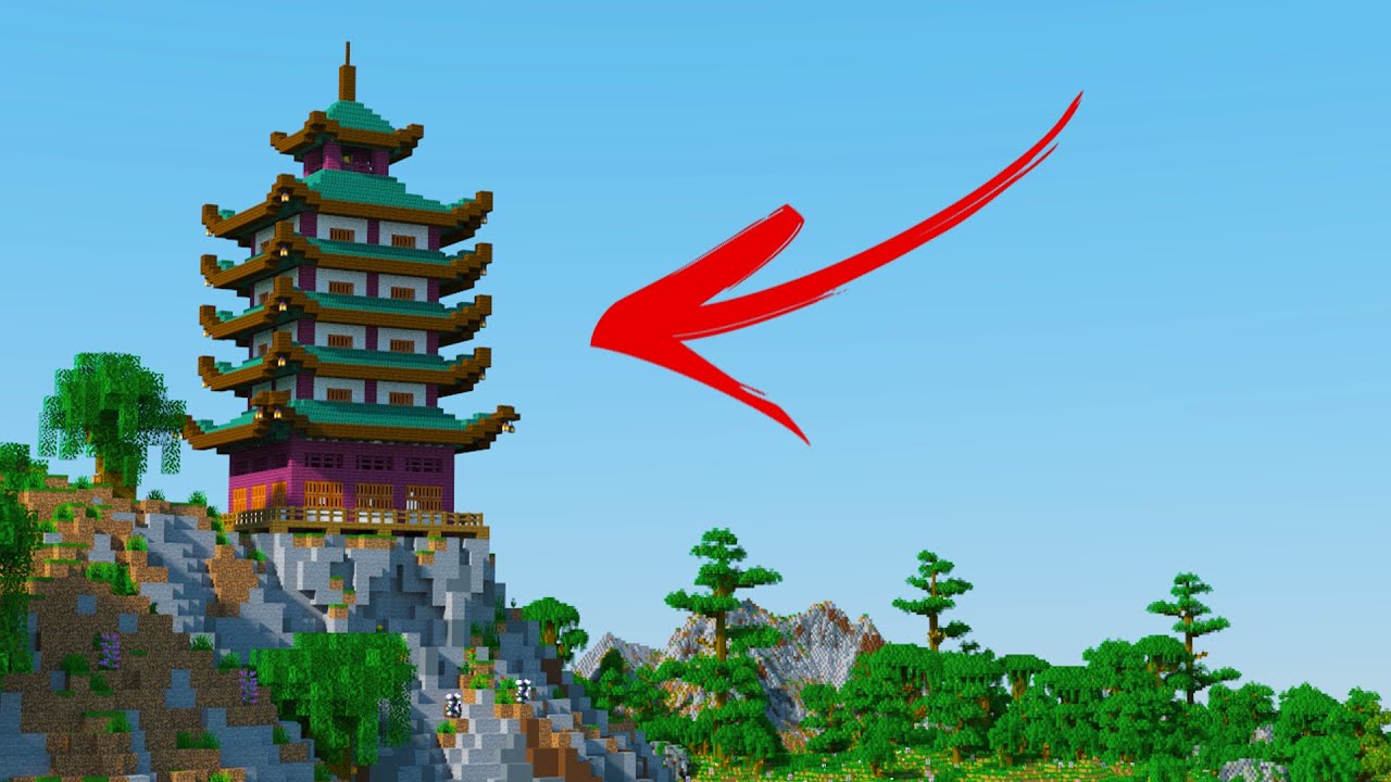 Minecraft: How To Build A Japanese Temple Tutorial - YouTube