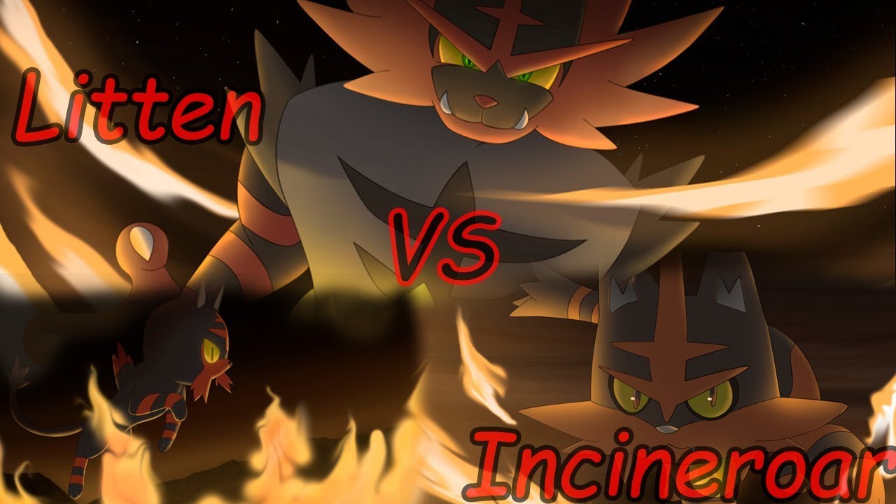 Litten Vs Incineroar 「AMV」Warrior Inside - YouTube