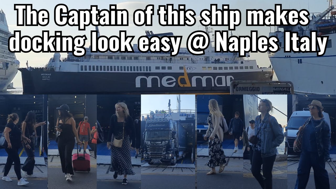 🚢⚓ The Captain of this ship make the docking looks easy Naples, Italy ...