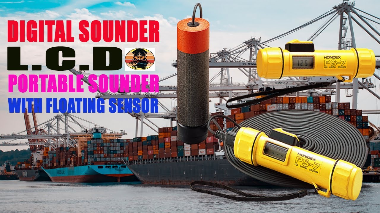 LCD Digital Sounder / Portable Sounder with Floating Sensor - YouTube