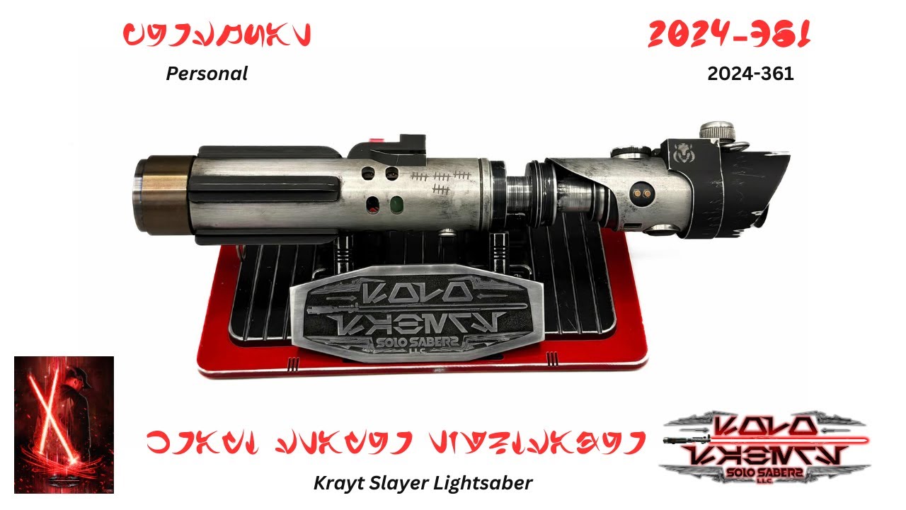 Personal Nerfherder Customs "Krayt Slayer" Neopixel Lightsaber with ...