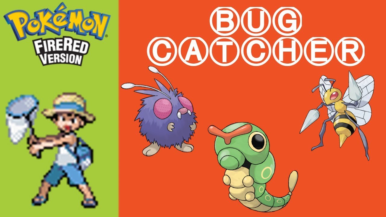 All Pokemon FireRed Battles: Bug Catcher - YouTube