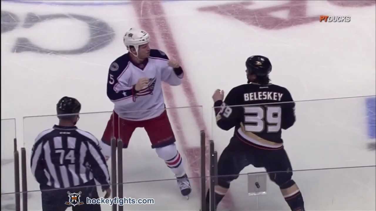 Derek Dorsett vs Matt Beleskey Jan 8, 2012 - YouTube