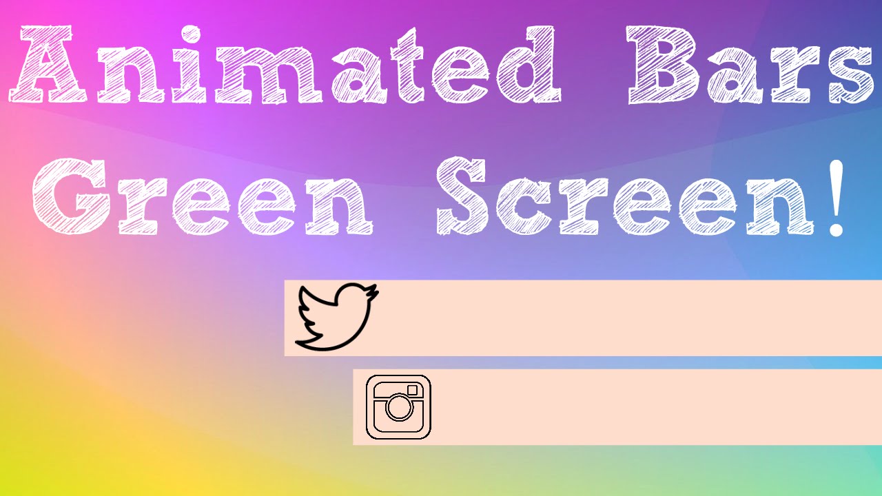 Animated Bars Green Screen - YouTube
