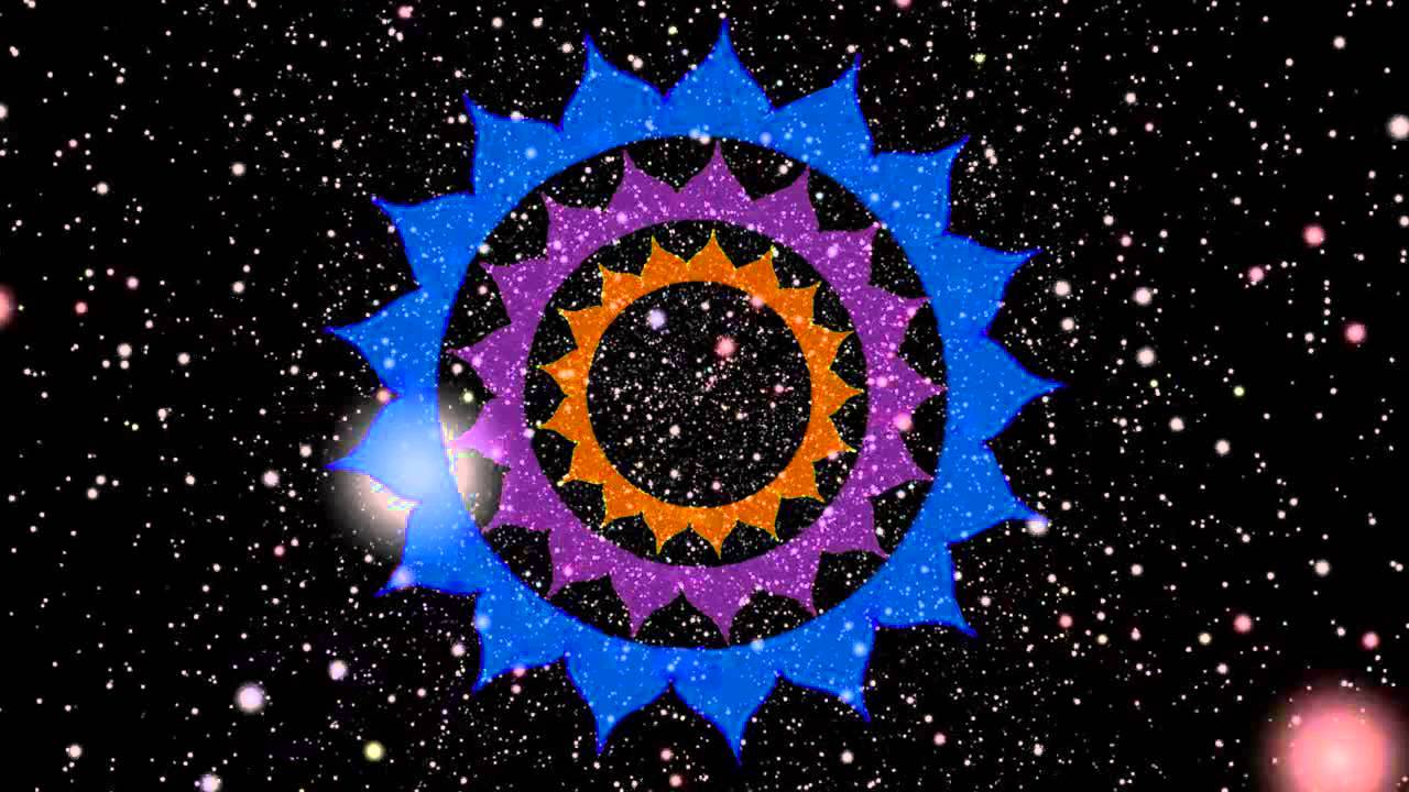HD Stars Background Loop | Colored Spinning Circles Loop | Kaal Chakra ...