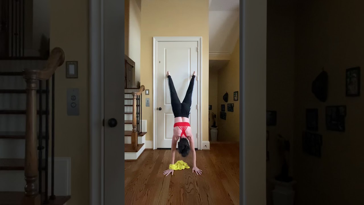 Handstand T-shirt challenge take 1 - YouTube