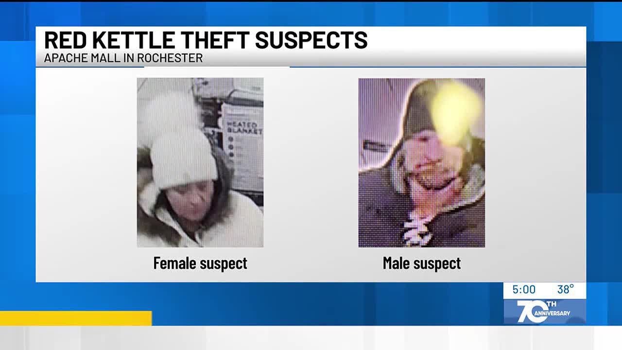 Rochester police release photos of stolen red kettle suspects - YouTube