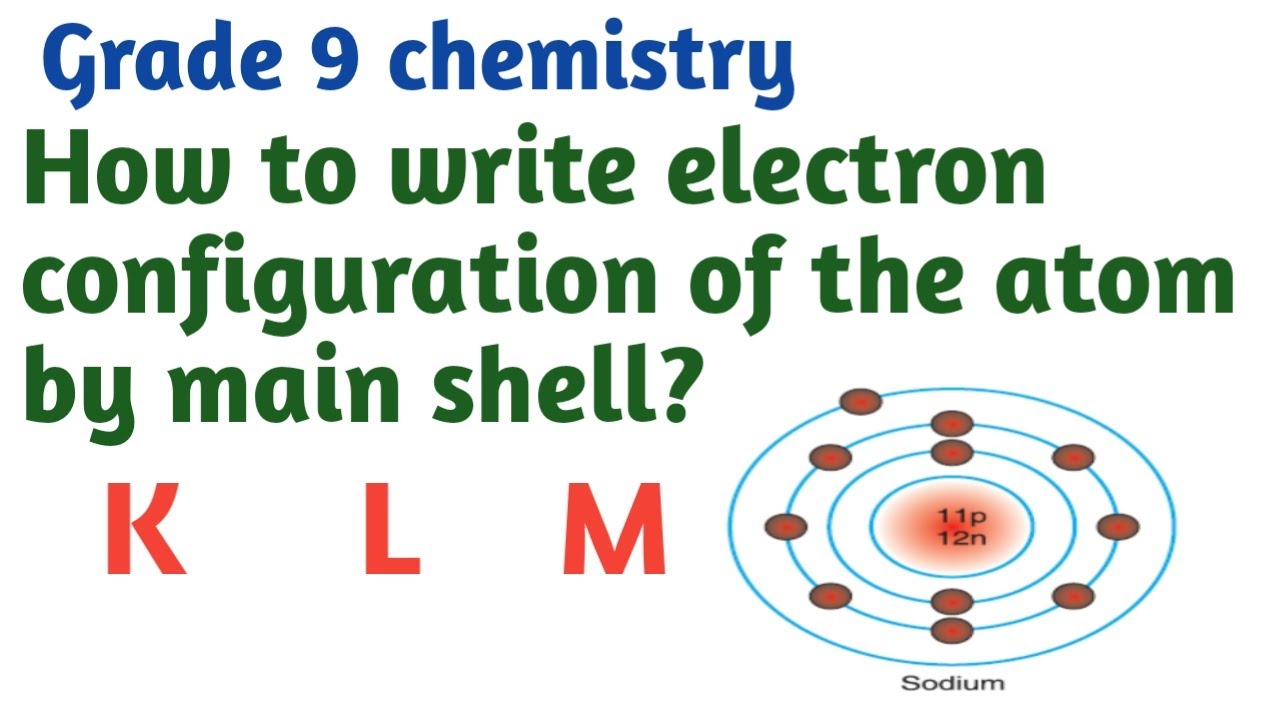 Grade 9 chemistry how to write electron configuration of the atom - YouTube