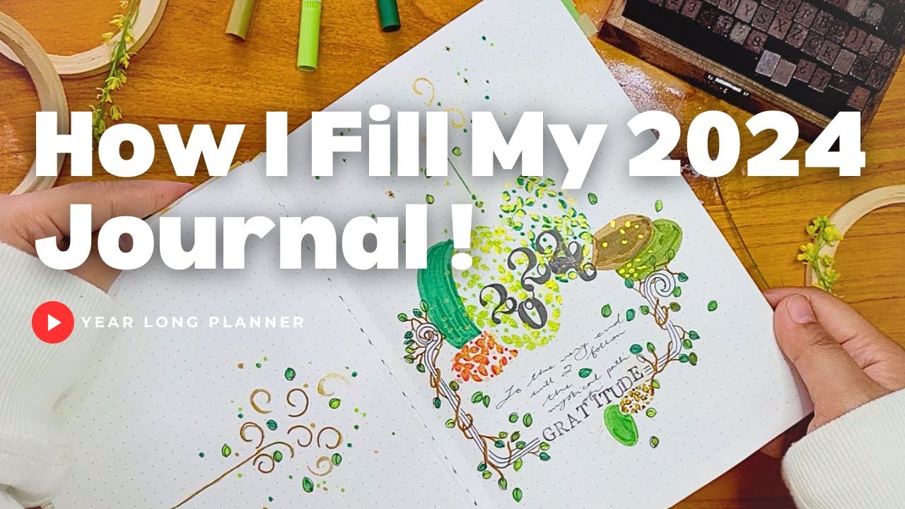 🌟 using my 2024 yearly Journal | 23 effective layouts | Reflection ...