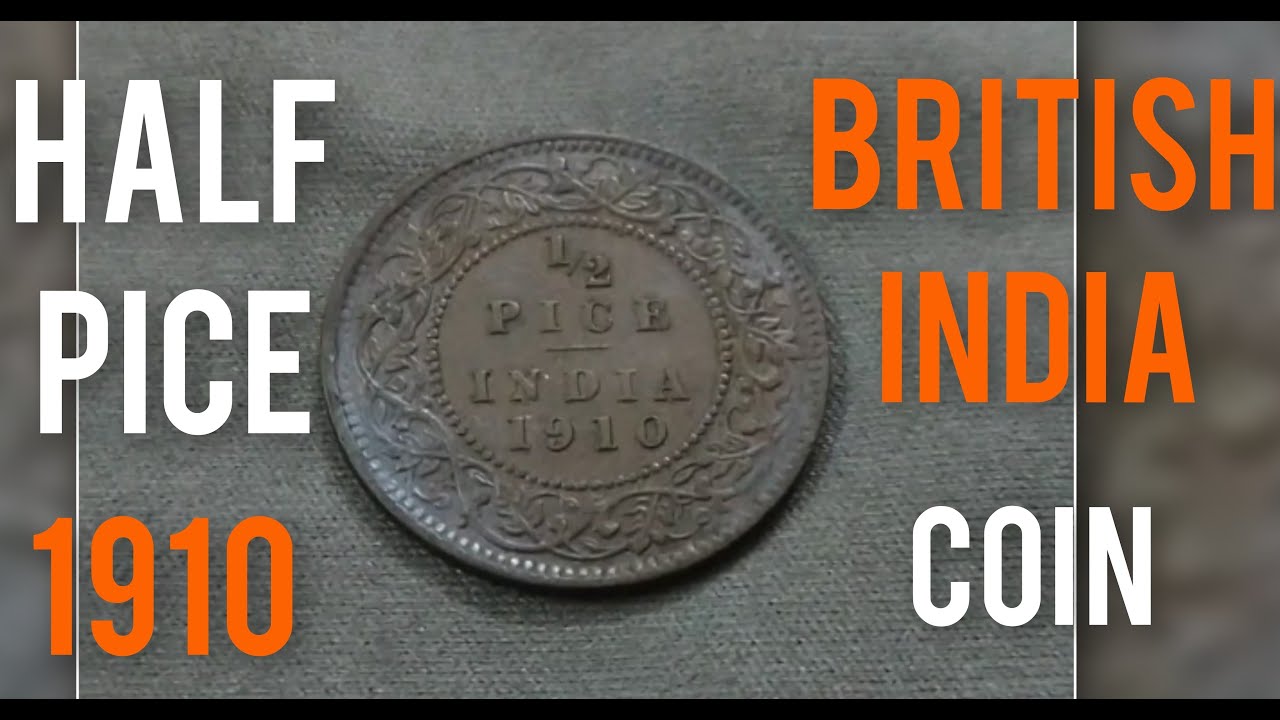 Half Pice 1910 | 1/2 Pice 1910 | King Edward | British India Coin ...