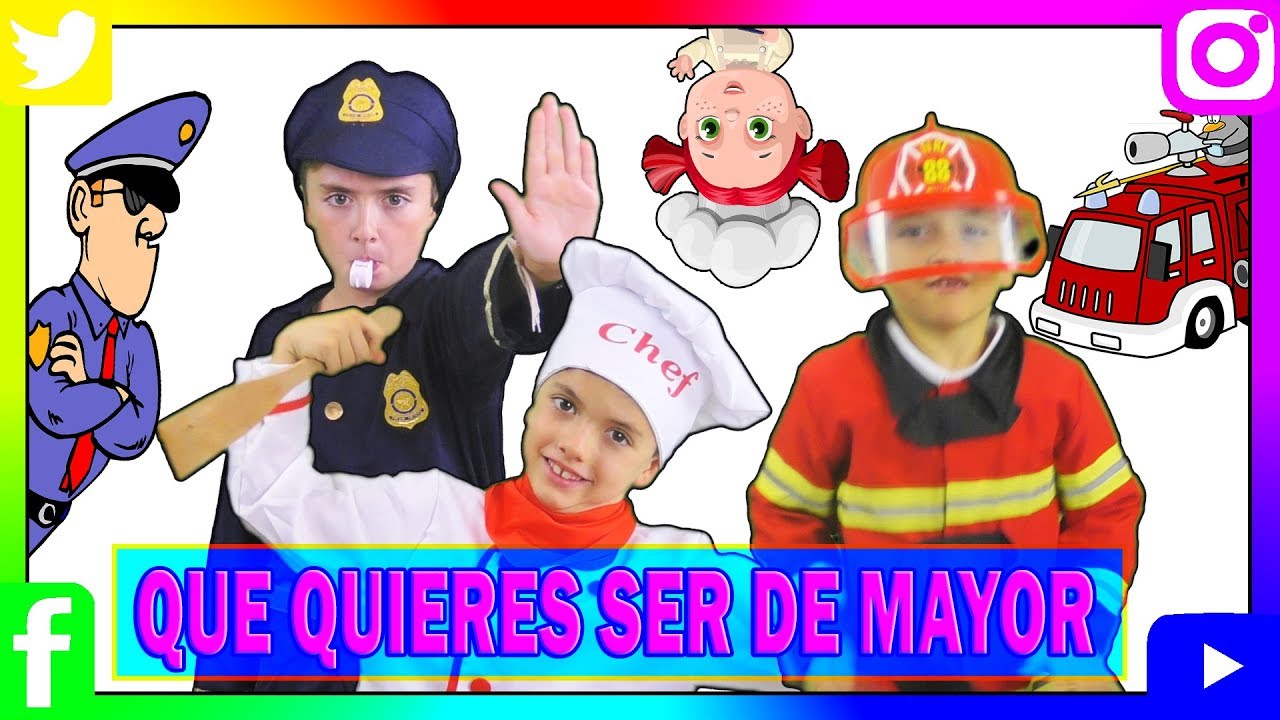 LAS PROFESIONES y OFICIOS para niños.ALCANZA TUS METAS. Motivacion ...