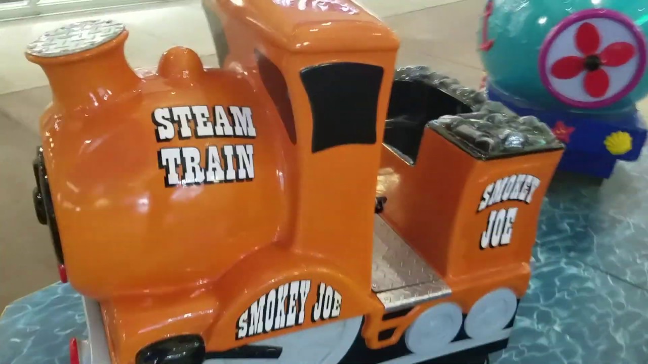 Amutec Smokey Joe Steam Train Kiddie Ride - YouTube