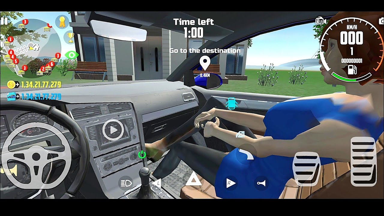 Cute aunty in my car taxi car driving || car simulator 2 - YouTube