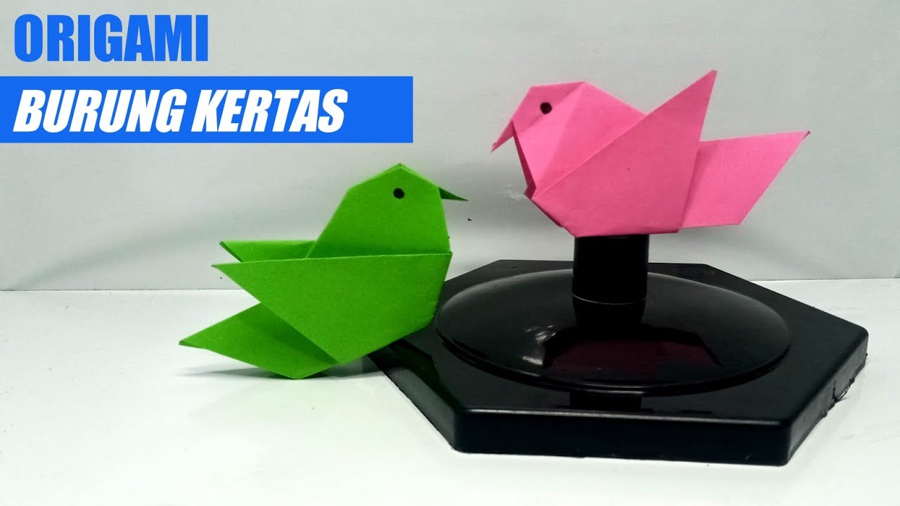 Cara Membuat Origami Burung Yang Mudah | Origami Bird - YouTube
