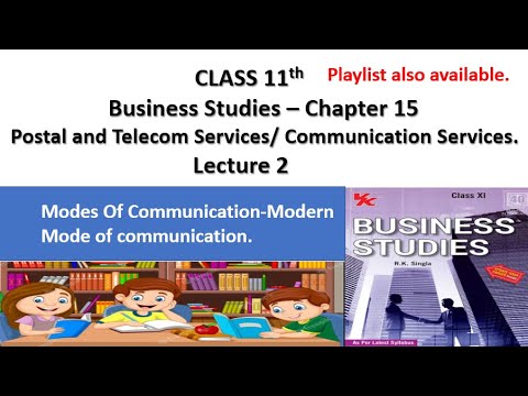 Business Studies – Chapter 15 Postal and Telecom Services/Communication ...