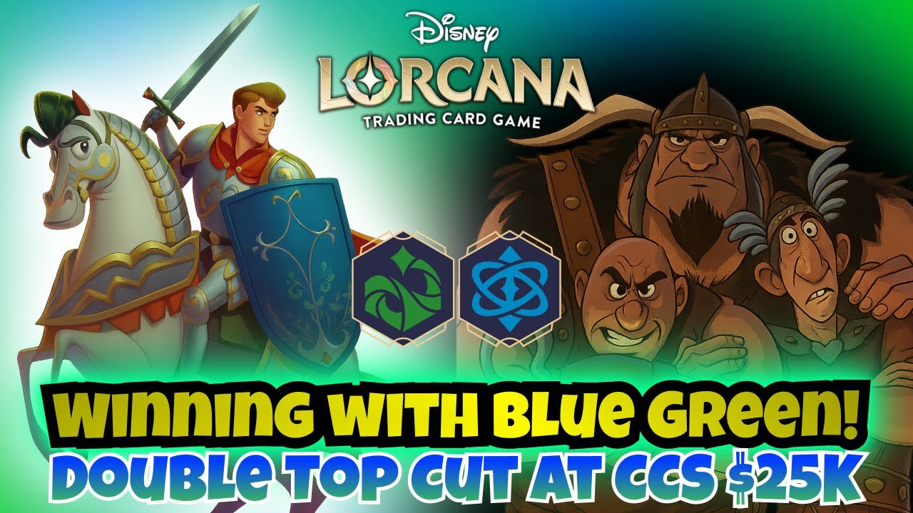 Winning With Blue-Green! Double Top Cut at the CCS $25K Lorcana Event ...