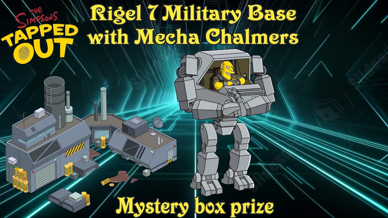 The Simpsons Tapped out: Mecha Chalmers with Rigel 7 Military Base ...