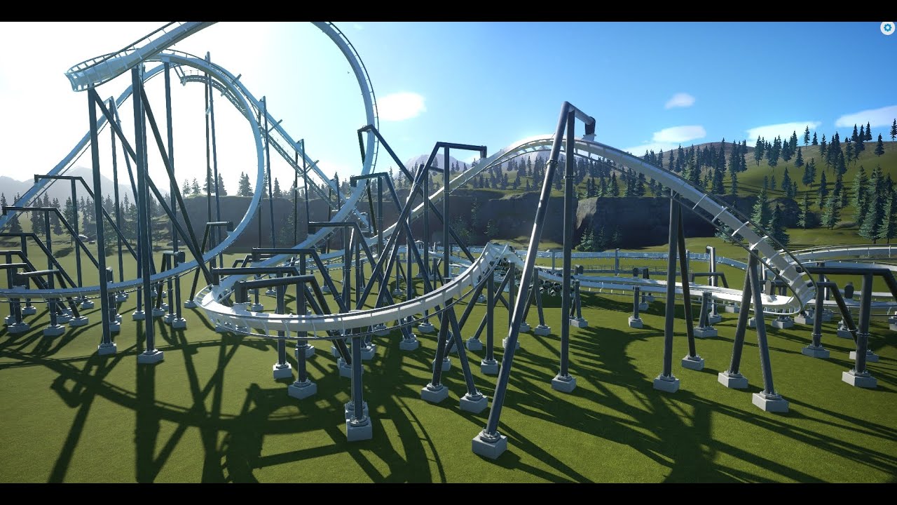 blackout inverted coaster planet coaster - YouTube