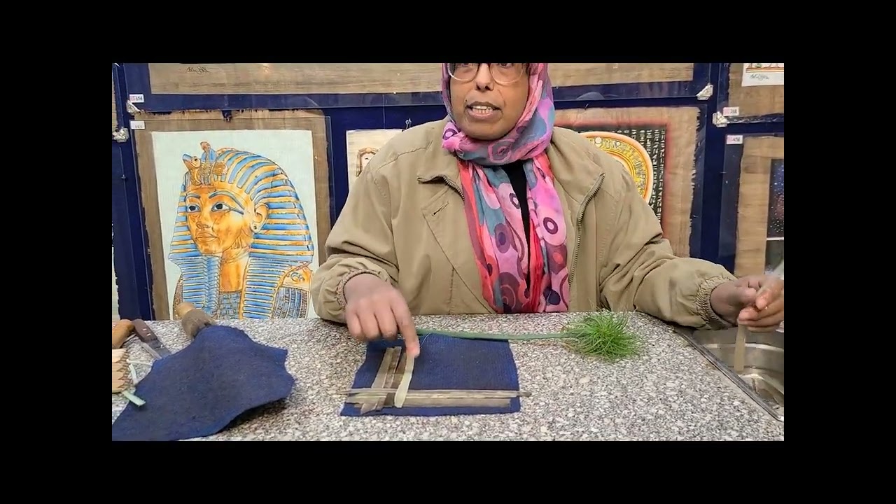 Making Papyrus Egyptian Paper - YouTube