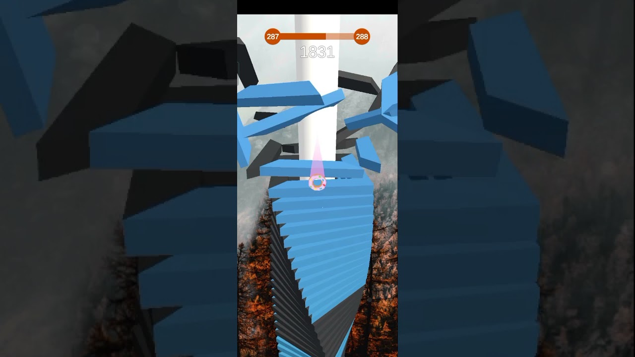 stack ball 3d (level 287)🥳💫🕹️ gameplay android ios #short #game #asmr #stackball - YouTube