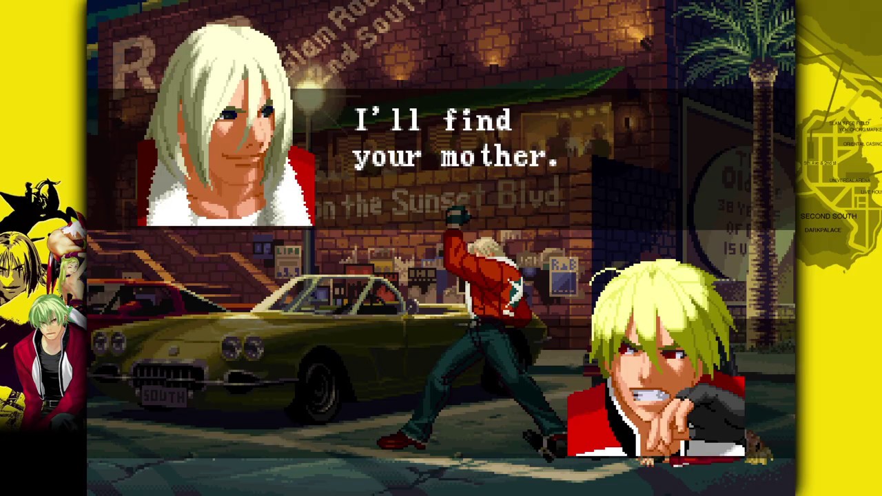 GAROU: MARK OF THE WOLVES - Terry Bogard VS Rock Howard - YouTube