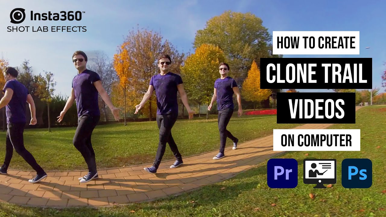 How to create CLONE TRAIL videos on desktop in high quality | Insta360 ...